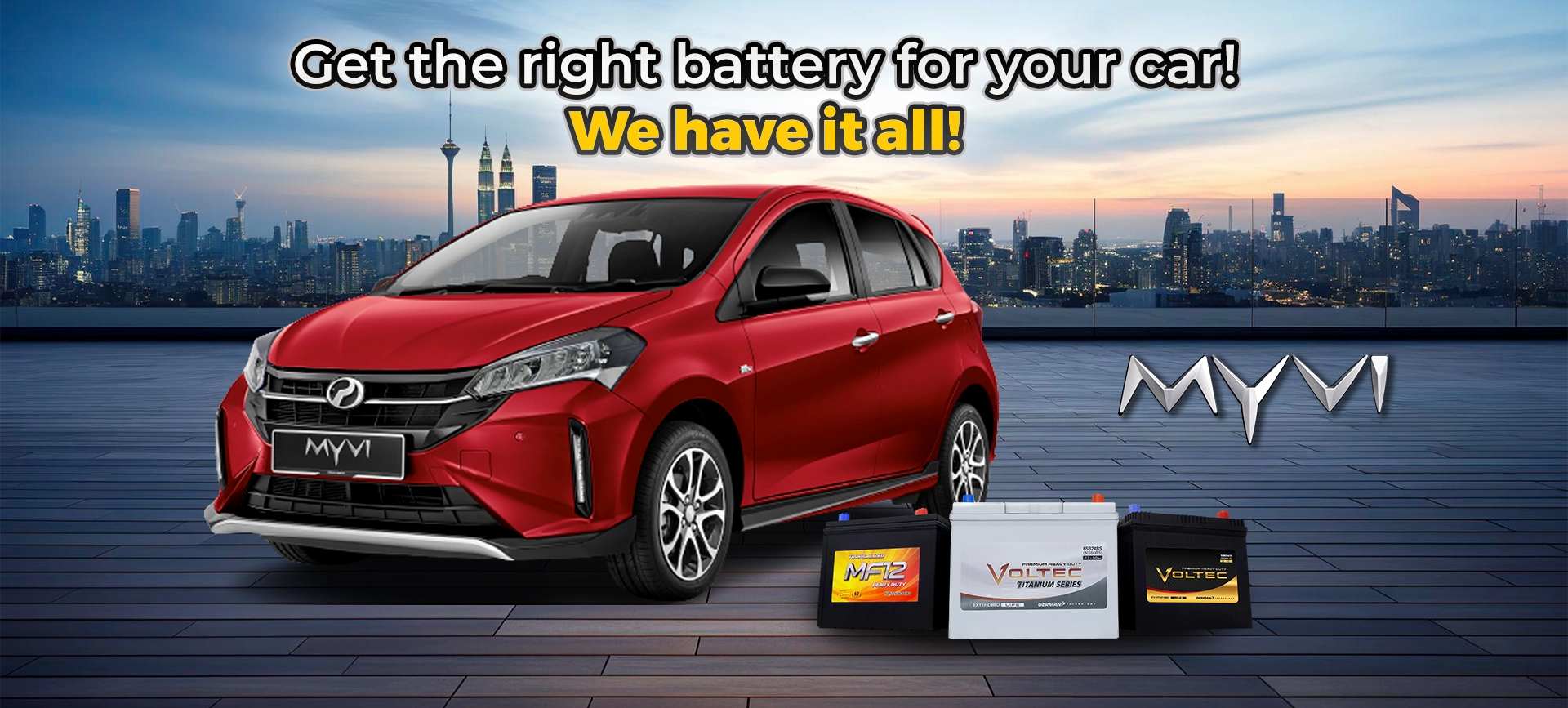 Perodua Myvi Car Battery – Get Replacement at the Best Price