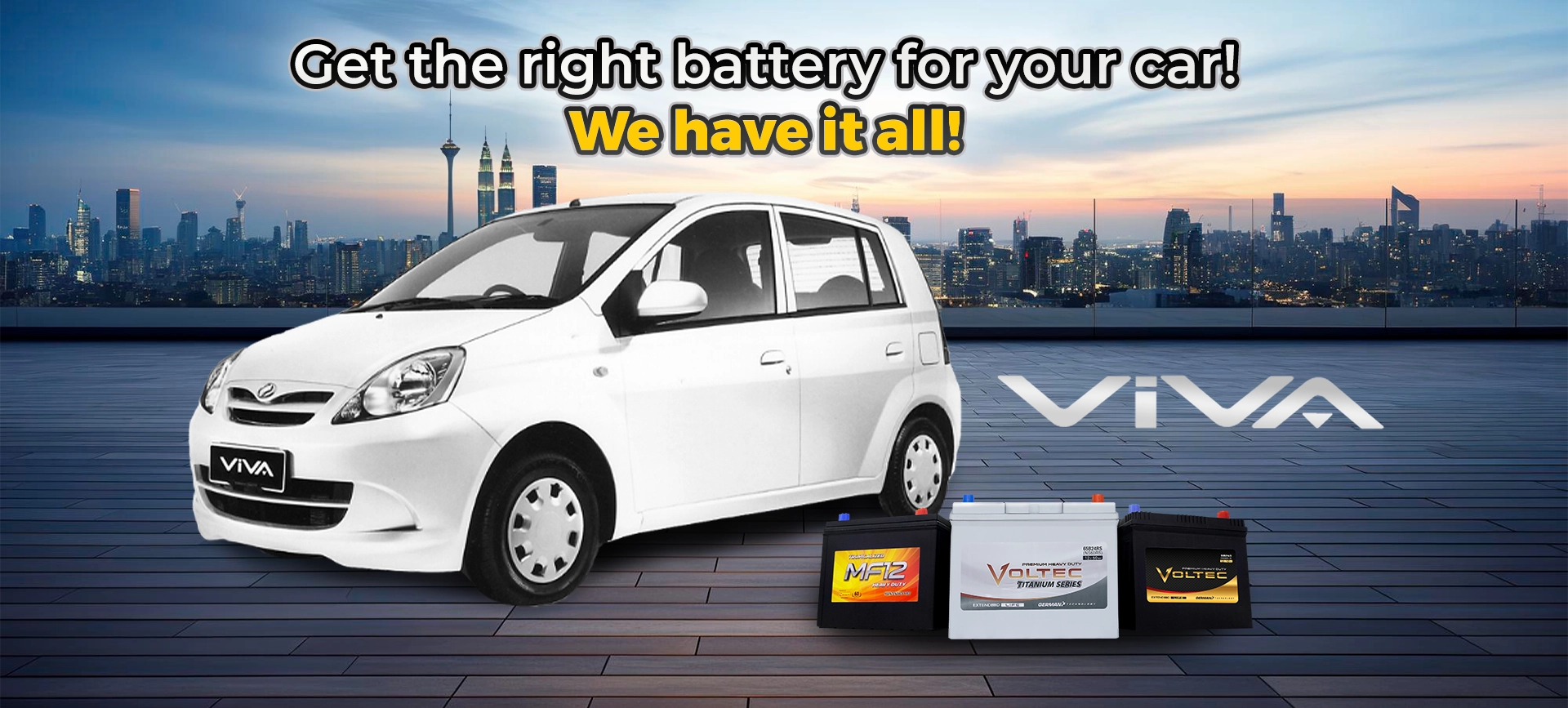 Perodua Viva Car Battery Price In Malaysia | BateriHub